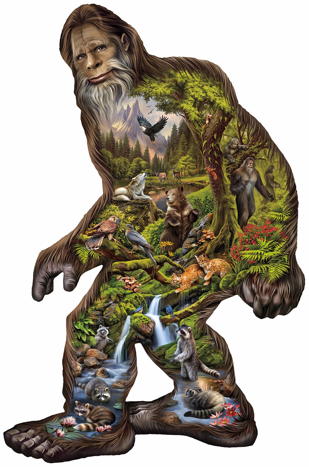 Bigfoot Out of the Forest Jigsaw Puzzle 850 pieces | Sasquatch Outpost