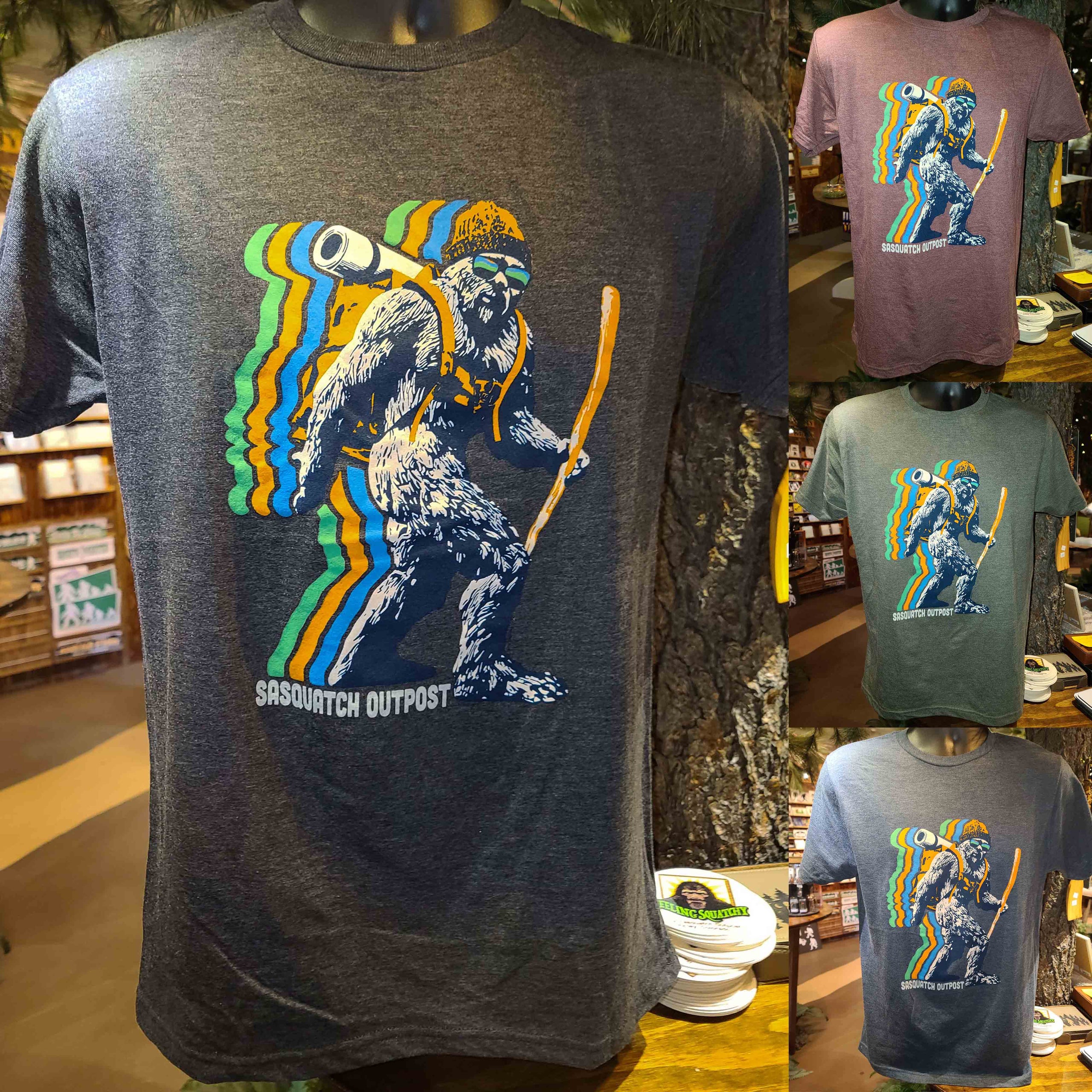 Hiking Sasquatch T-Shirts | Sasquatch Outpost