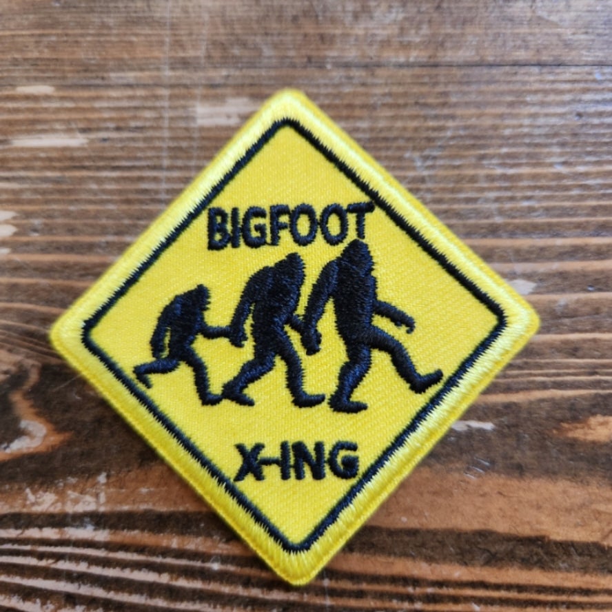 Bigfoot X-ing Patch | Sasquatch Outpost