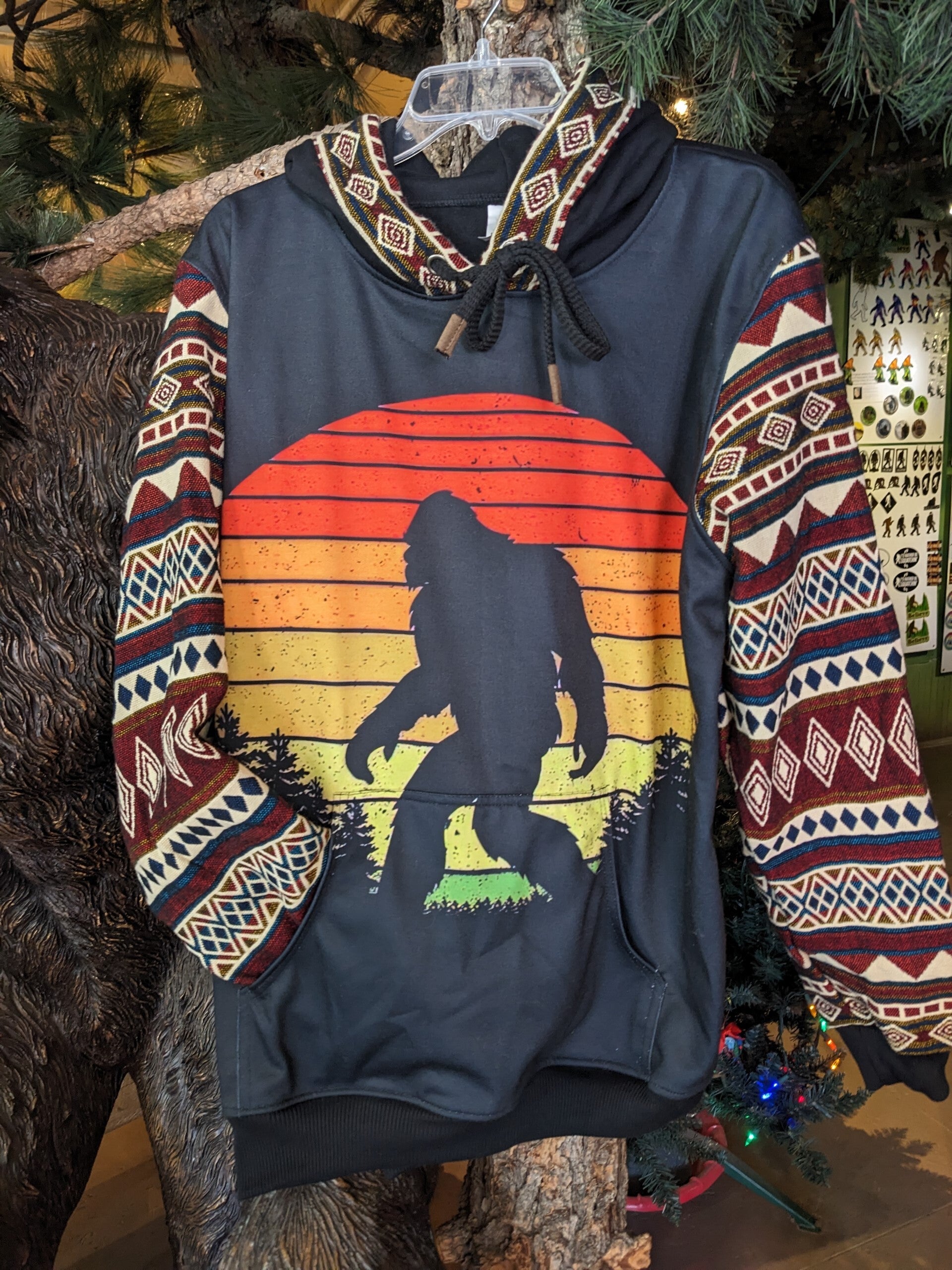 Sunset Hoodie with Bigfoot | Sasquatch Outpost