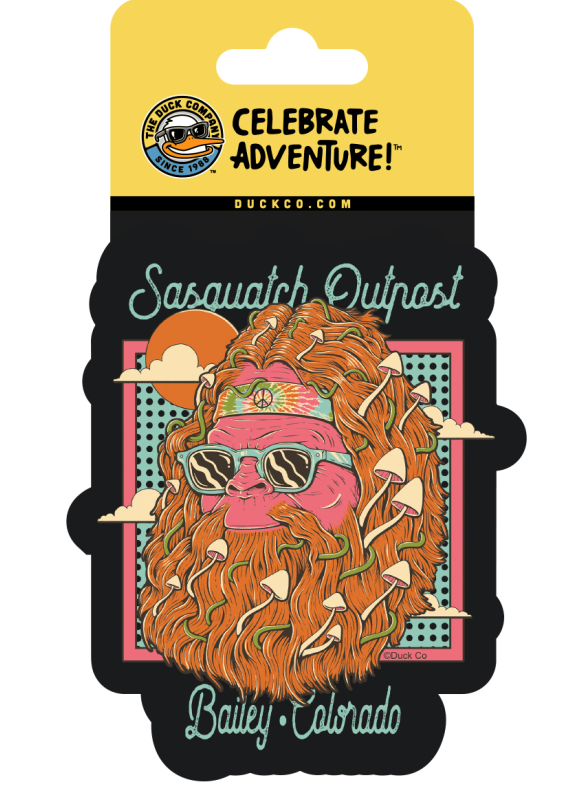 Hippie Shroom Squatch Sticker | Sasquatch Outpost