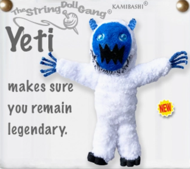 Yeti String Doll Keychain | Sasquatch Outpost