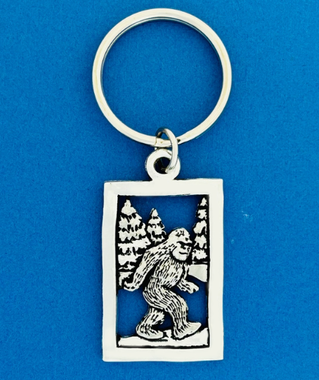 Embossed Framed Keychain Bigfoot | Sasquatch Outpost